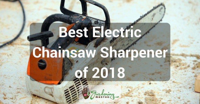What is the Best Electric Chainsaw Sharpener of 2018? - Gardening Mentor